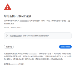 chrome浏览器出现您访问的不是私密连接且因hsts不能忽略证书的解决方法 – 蛋疼实验室